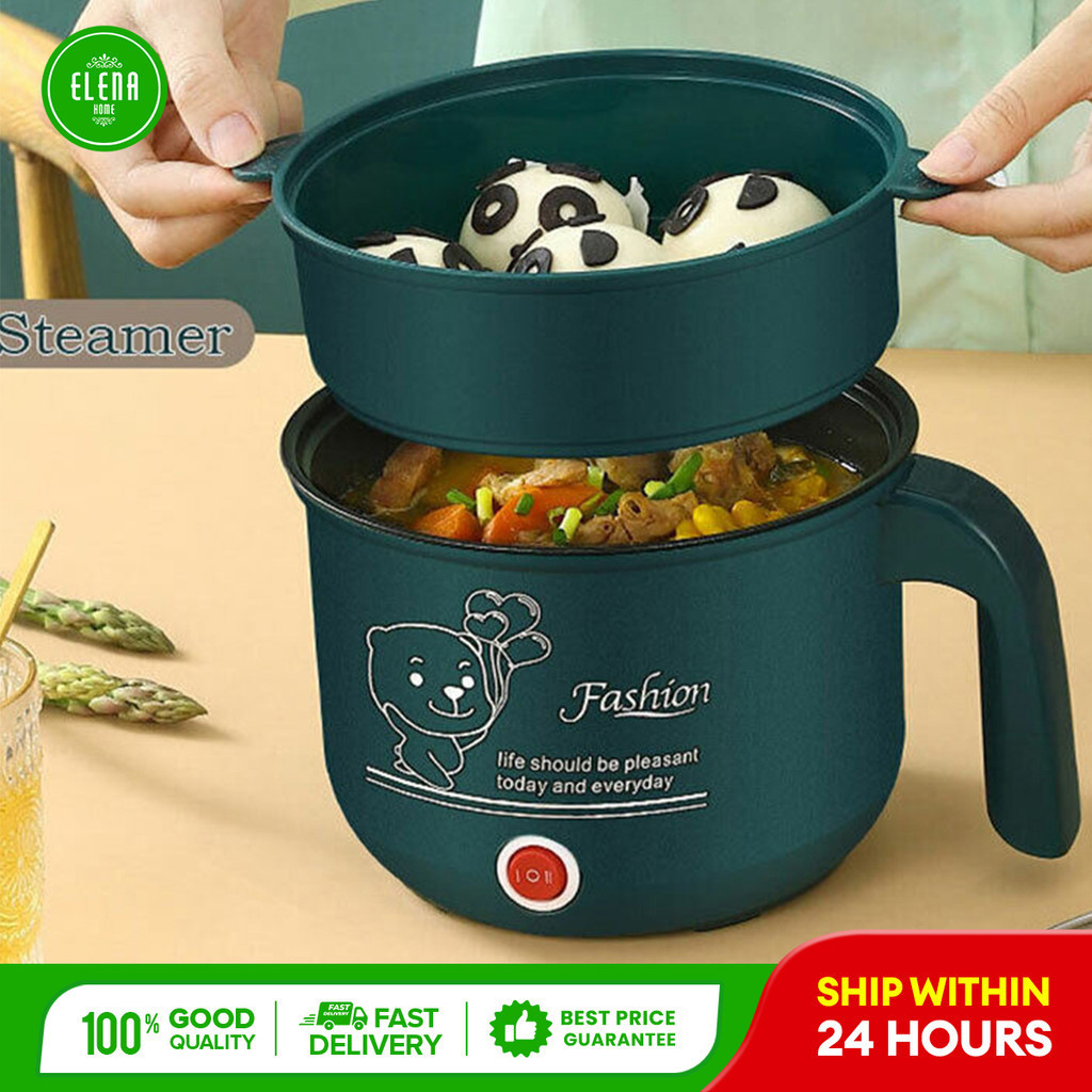 Elena Mini Electric Rice Cooker Multi-function with Steamer 1.8L ...