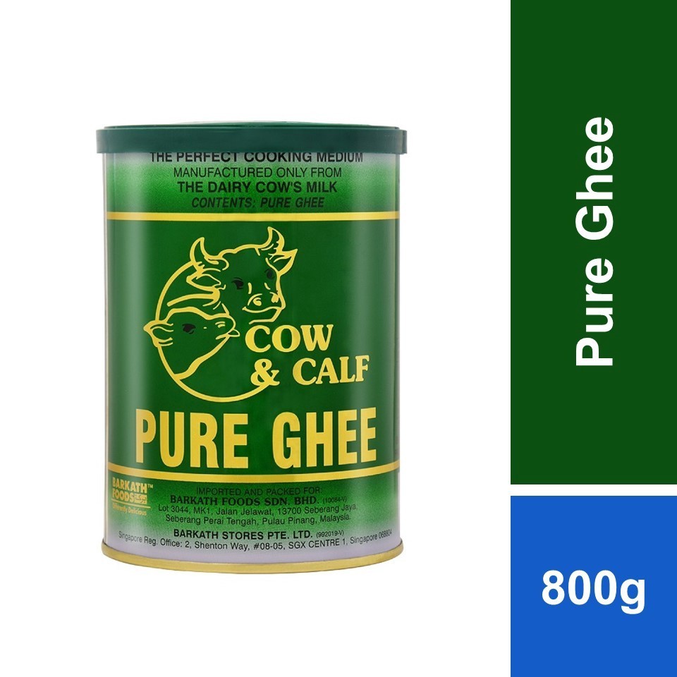 Clearance Cow & Calf Pure Ghee 800g New Zealand HALAL Cooking Baking ...