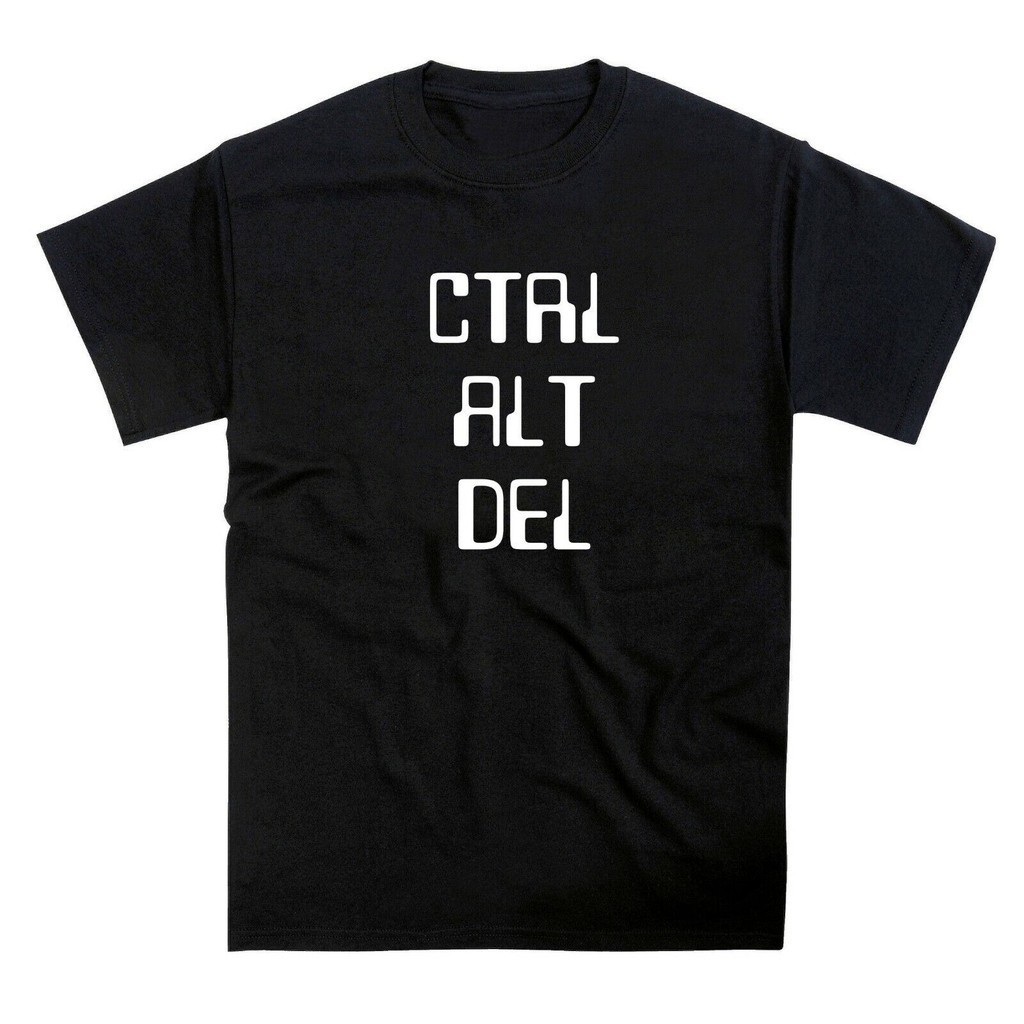 Ctrl Alt Delete Retro Font Keyboard Computer T-Shirt | Shopee Malaysia