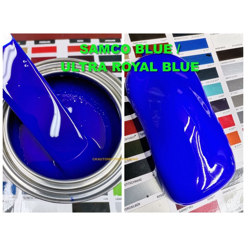 SAMCO BLUE/ULTRA ROYAL BLUE/BIRU SAMCO/CAT BANCUH/2K PAINT | Shopee ...