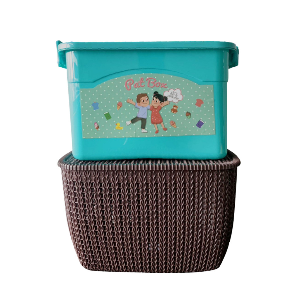 Mirage High Quality Storage Box with Rattan Basket | Shopee Malaysia