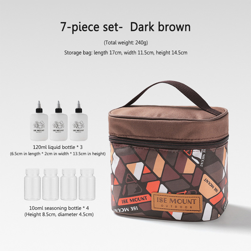 BBQ Jar Spice Storage Bag Portable Spice Box Container Outdoor Barbecue ...