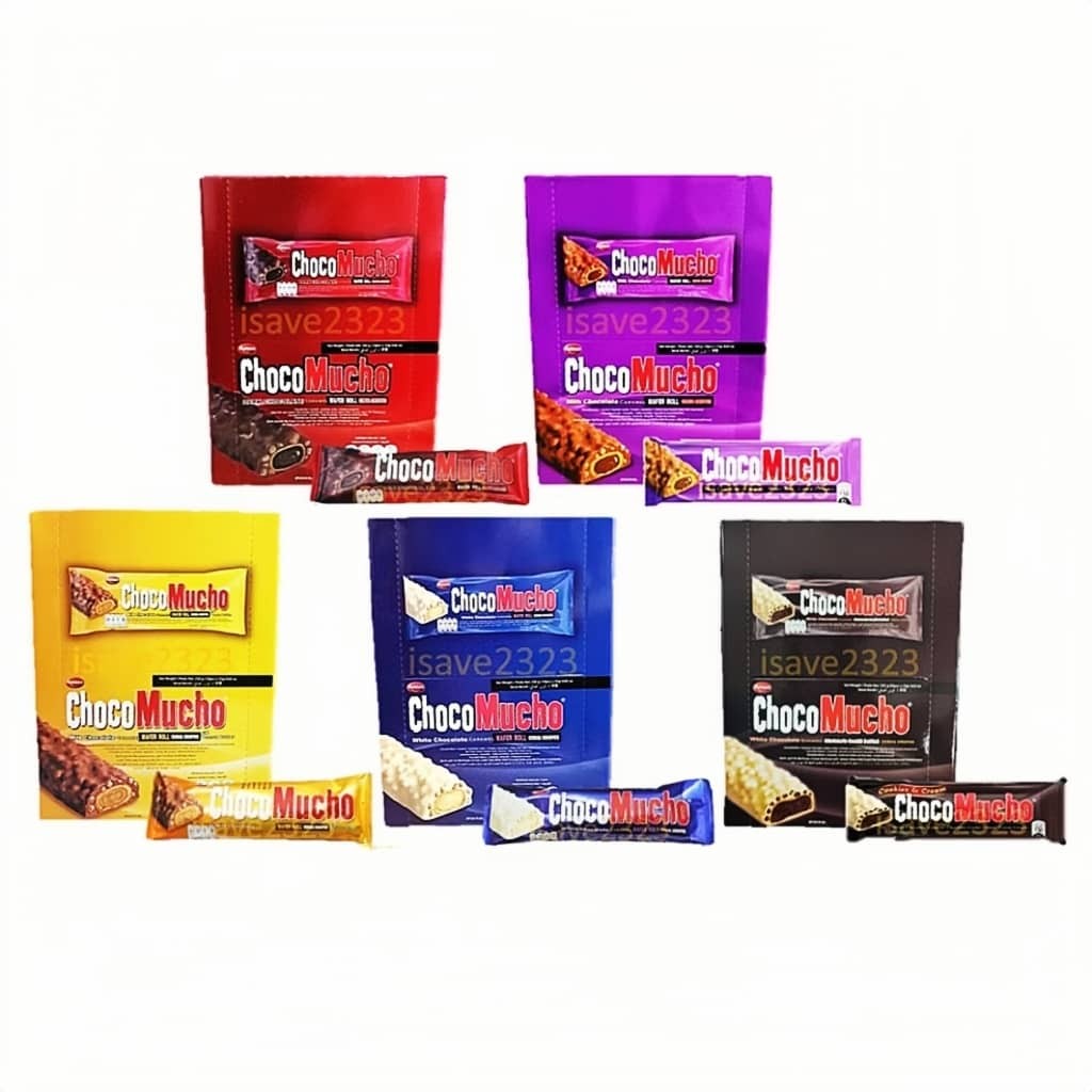 (BOX) 10pcs Rebisco Choco Mucho Caramel Wafer Roll Cereal Crispies ...