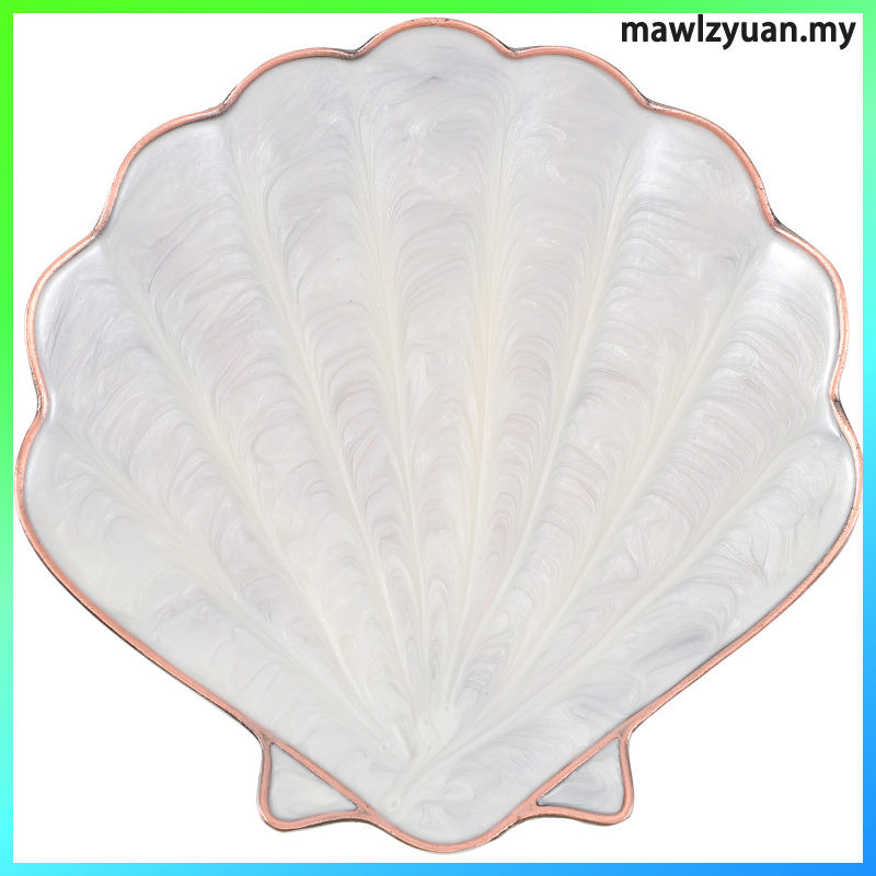Tray Alloy Shell Jewelry Storage Display Shells Key Plate Stand Case ...