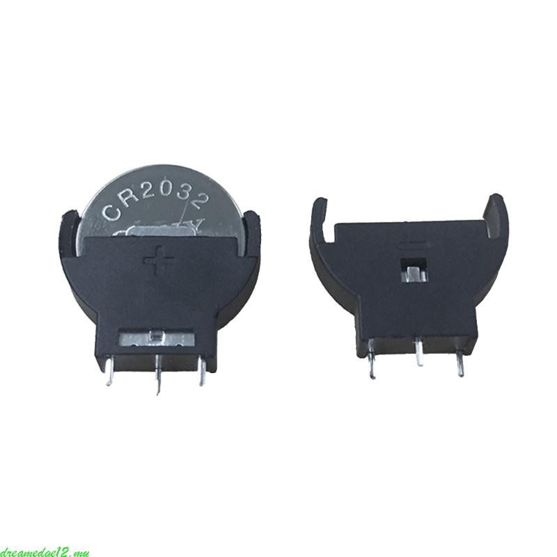 dreamedge12 10 Pieces Black Plastic CR2032 2032 3V Cell Coin Socket ...