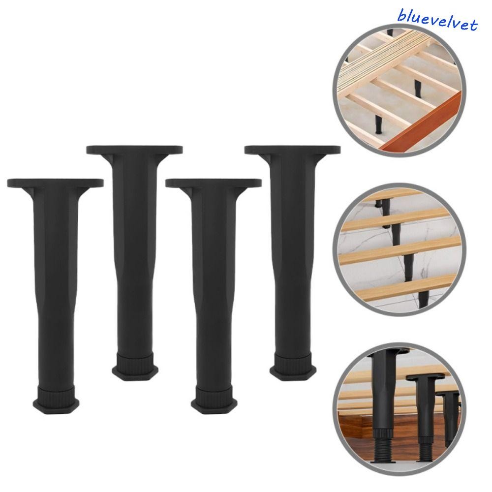BLUEVELVET Bed Beam Support Leg, Telescopic Reinforced Bed Beam Support ...