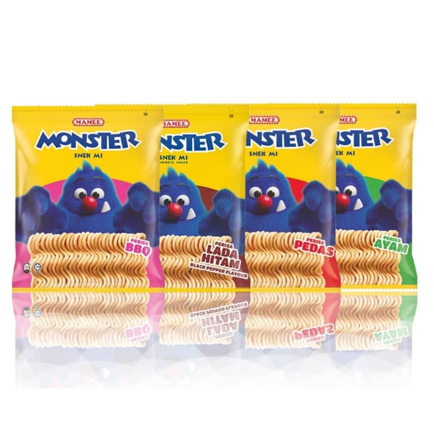 MAMEE MONSTER NOODLE SNACK 8PACKS X 25G | Shopee Malaysia