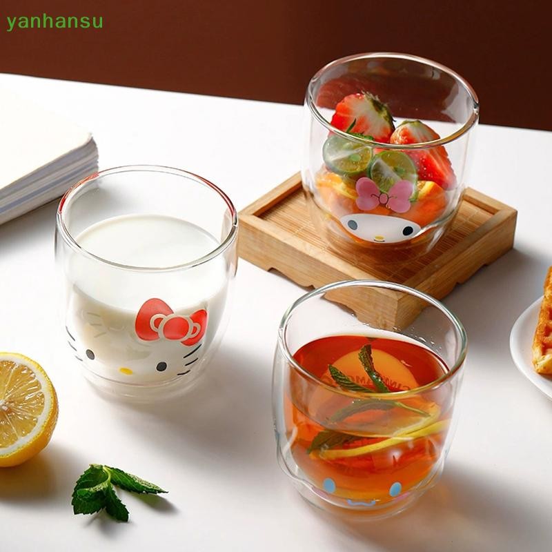 [SGA] Cute Sanrio Hello Kitty Double Wall Water Cup Cartoon Cinnamoroll ...