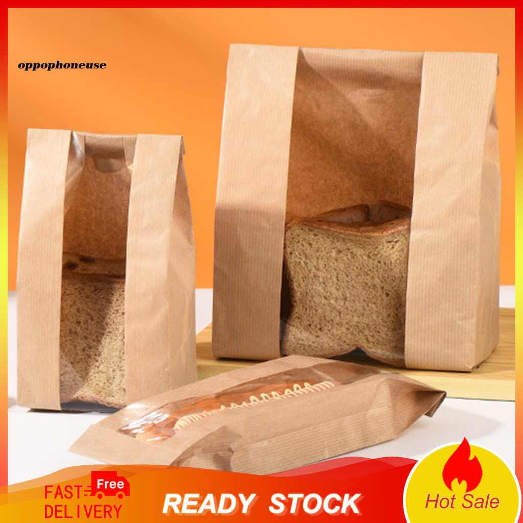 OPPO Bakery Storage Solution Bread Storage Bag 50 Packs Waterproof ...