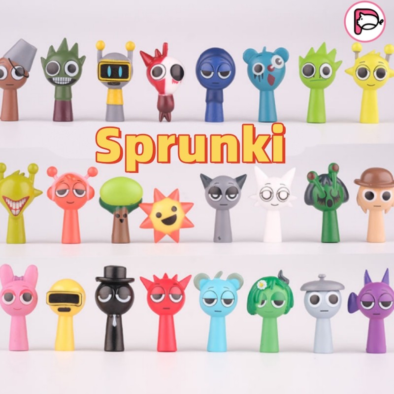 Sprunki Plush Pencil Action Figure Anime & Dandy World Model Game ...