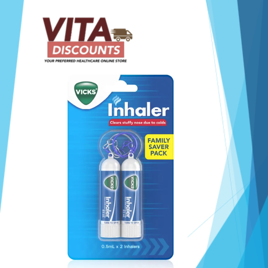 VICKS INHALER WITH KEYCHAIN 0.5ML PACK-OF-2 EXP03/2026 | Shopee Malaysia