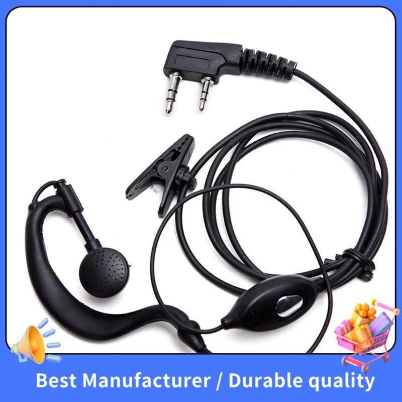 【NEW】Walkie Talkie Headset 2 Pin K-Plug Wired Two Way Ham Radio ...
