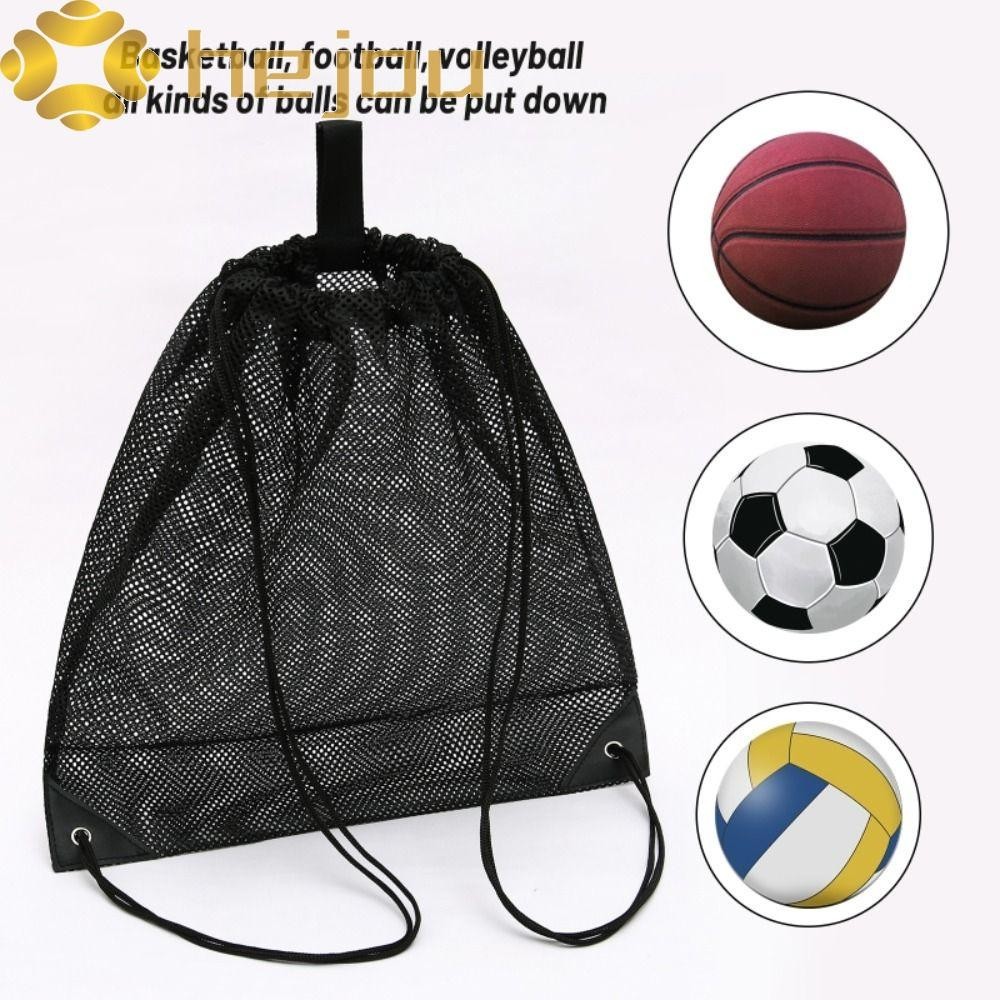 HEJOU Drawstring Mesh Bags Outdoor Portable Folding Storage Bag ...