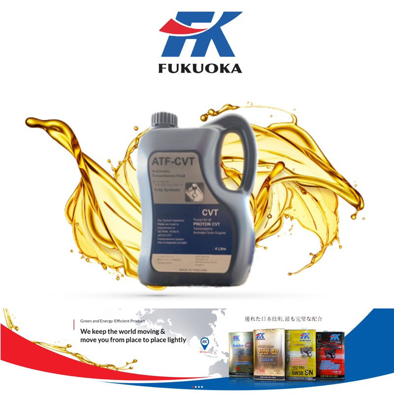 1004E-9135A FK Fukuoka CVT fully synthetic ATF (4 liter) for Proton ...