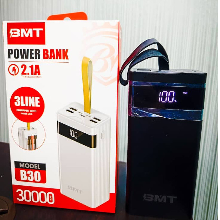🔥 BMT Power Bank Model B30 30000mAh: Unleashing HighPowered Energy with True Acceleration! ⚡🔋 ...