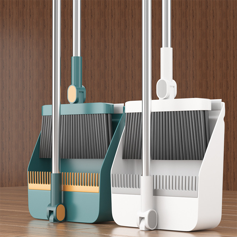 Foldable Broom Dustpan Set 2 in 1 Broom Set Water Wiper Penyapu Dan Penyodok Set Lantai 扫把畚斗簸箕刮水 ...