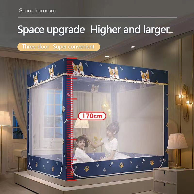 , Mosquito Net King/Queen Size Drop Resistance Bracket Tent Upgraded ...