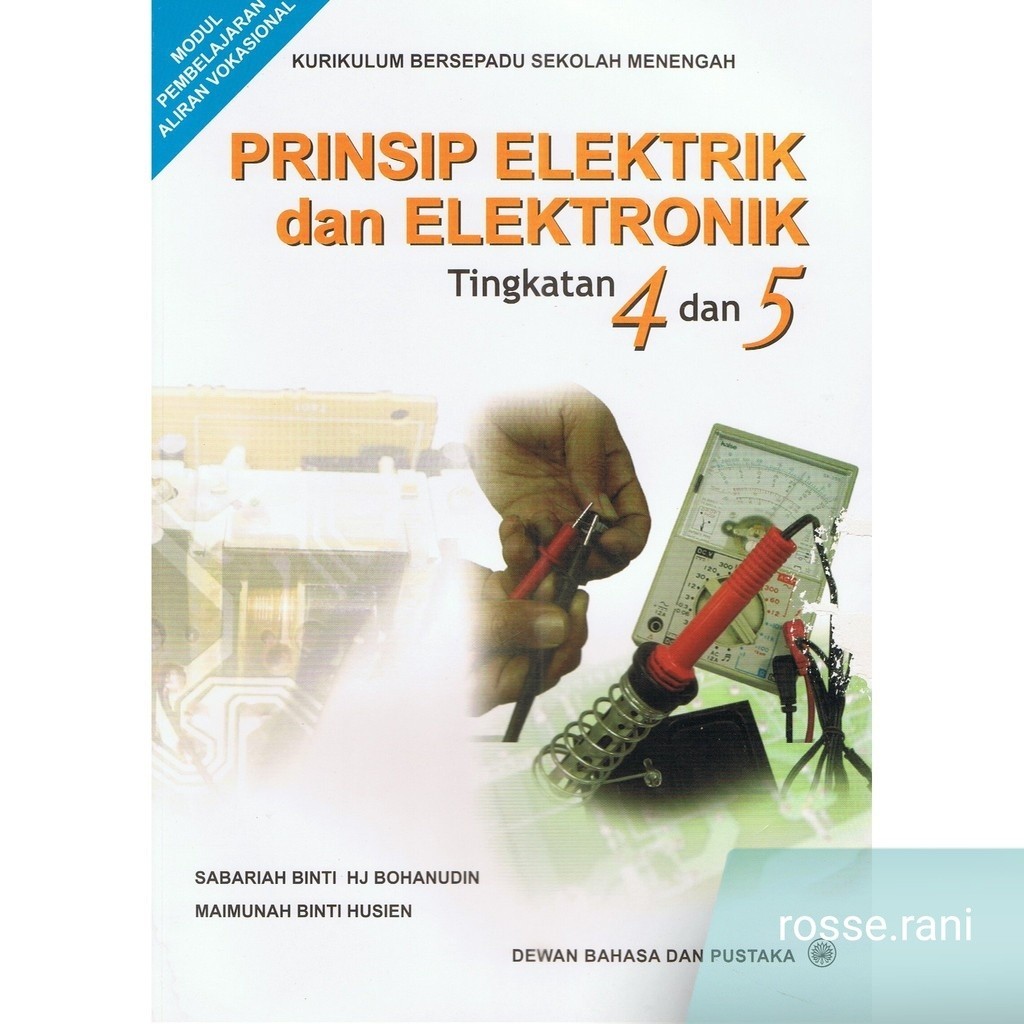 DBP: Buku Teks Prinsip Elektrik Dan Elektronik Tingkatan 4, 5 ...
