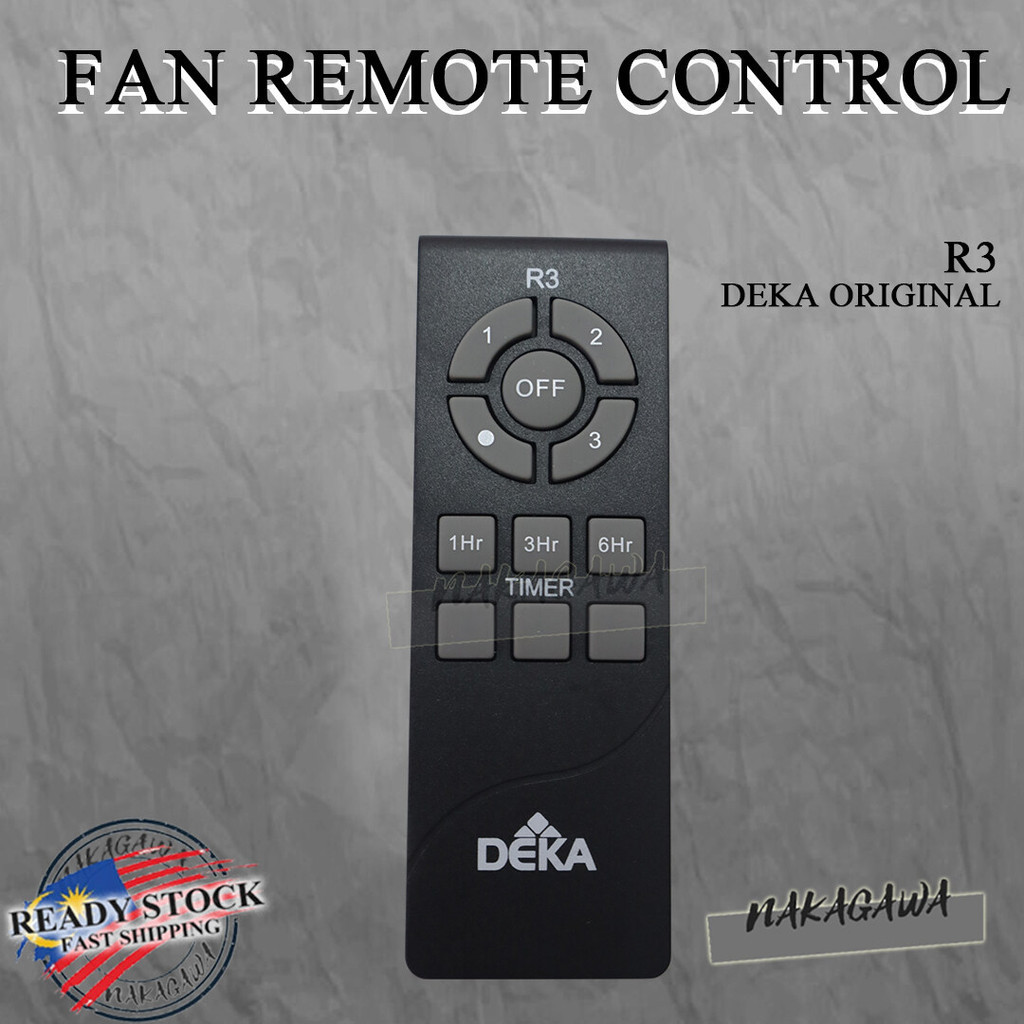 ORIGINAL DEKA CEILING FAN REMOTE CONTROL - R3 / R4 / R5 | Shopee Malaysia
