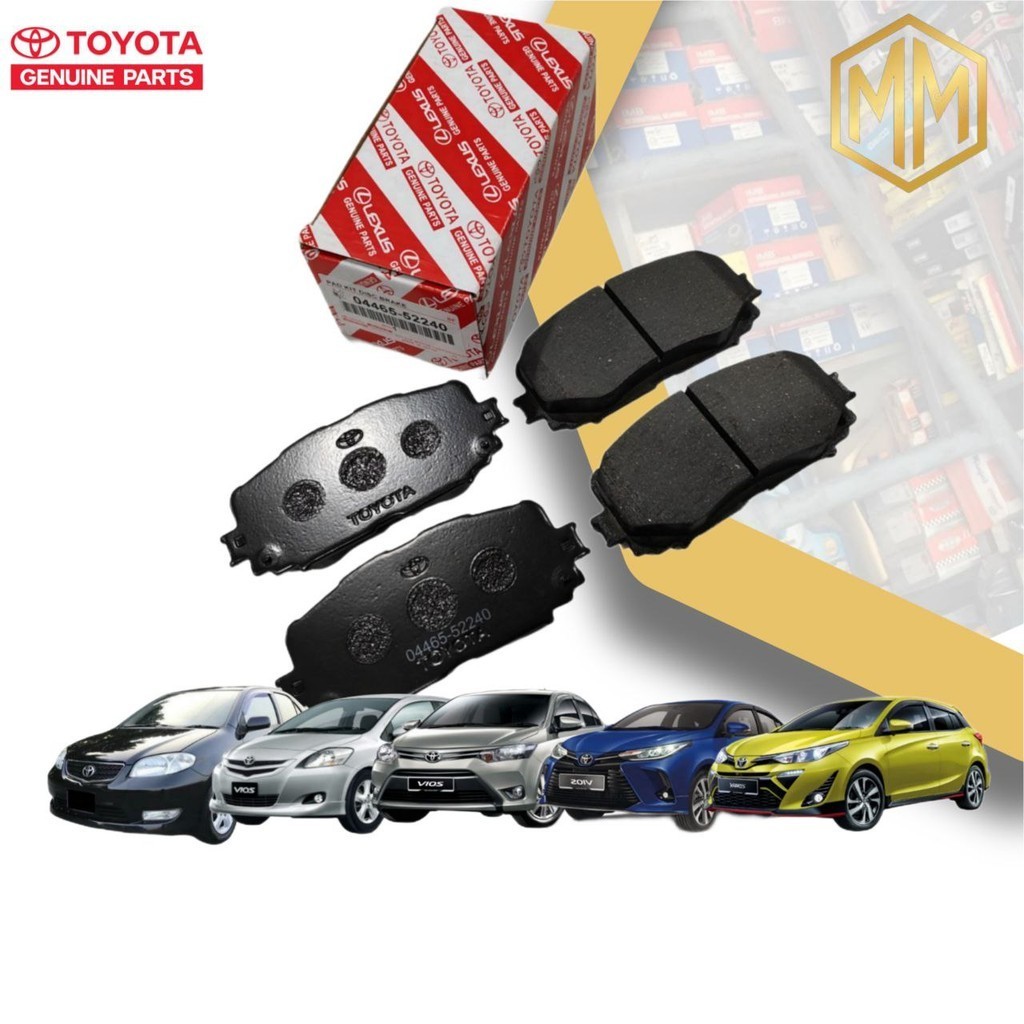 🚨 TOYOTA 🚨 BRAKE PAD FRONT & REAR FOR YARIS VIOS NCP42 2002-2007 NCP93 ...