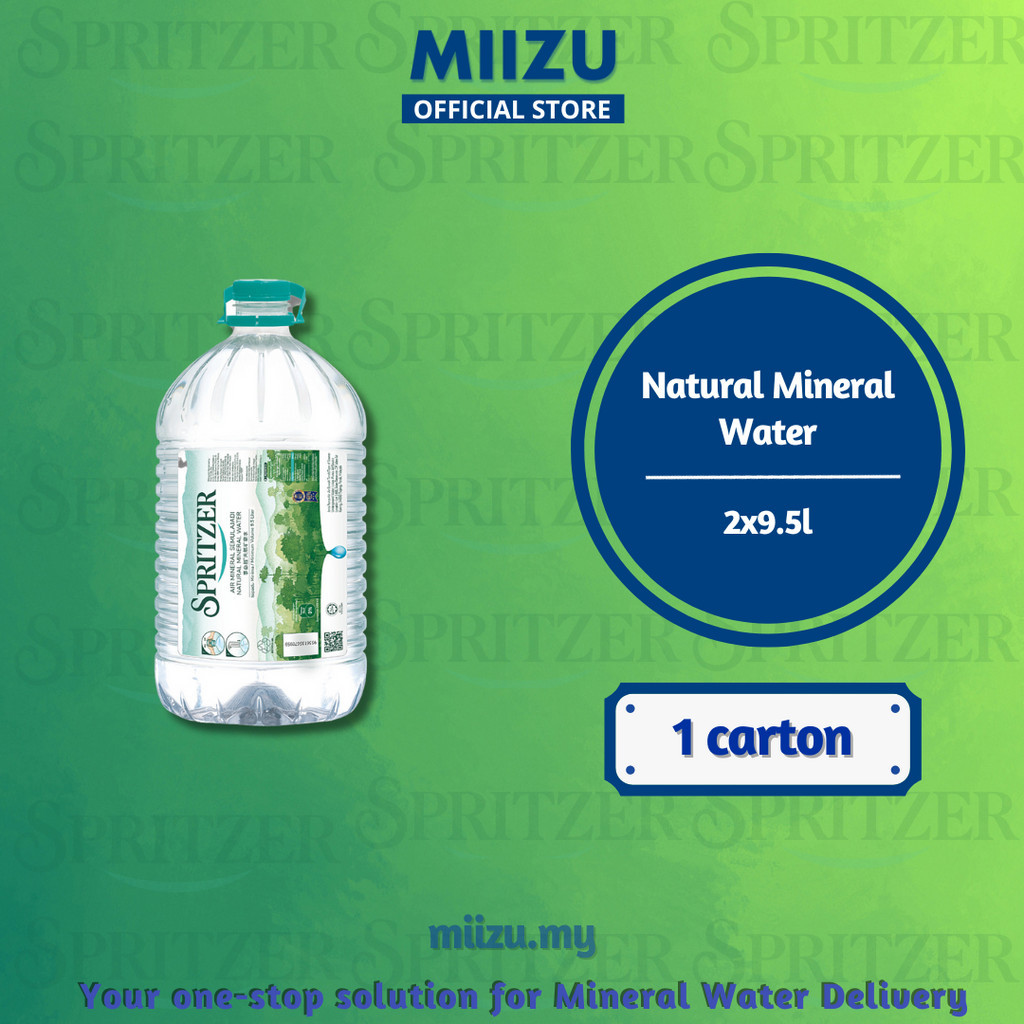 Spritzer Natural Mineral Water 2x9.5L | Shopee Malaysia