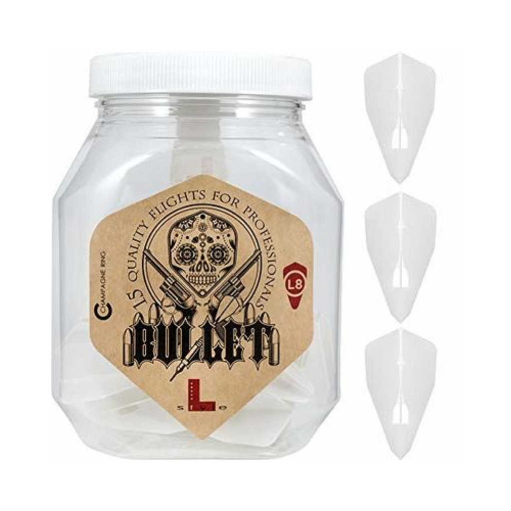 L STYLE - SOFT PLAIN Flight L (Bullet White) L8 [15pcs] (SAYAP ARROW ...