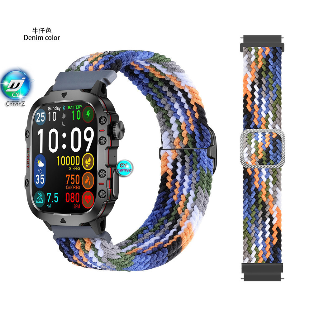 for Aolon Tetra S2 Smart Watch strap Nylon strap for Aolon Tetra S2 ...