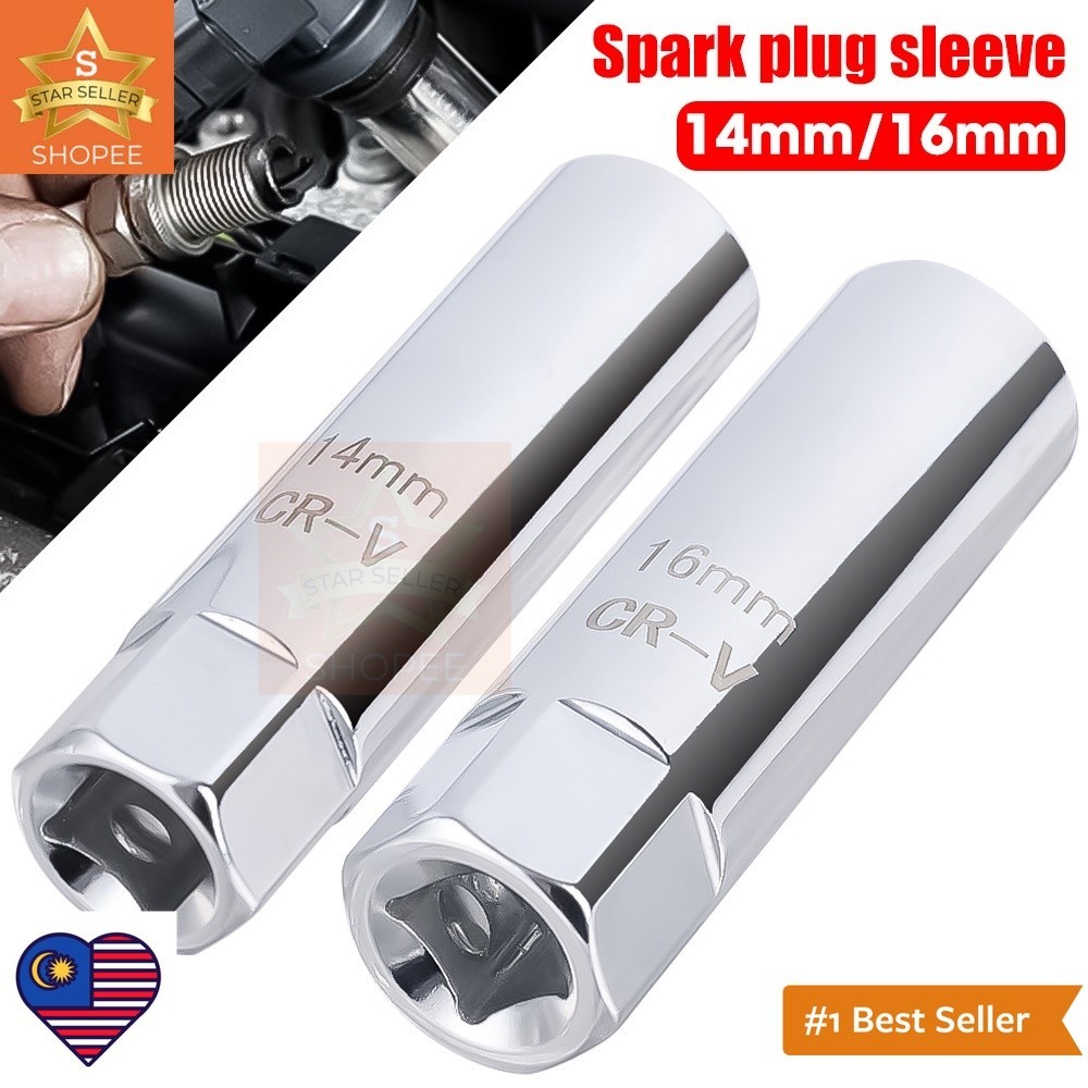 (MW)1PC Universal 14/16mm Drive Spark Plug Socket Set 3/8 Inch 12 Point ...