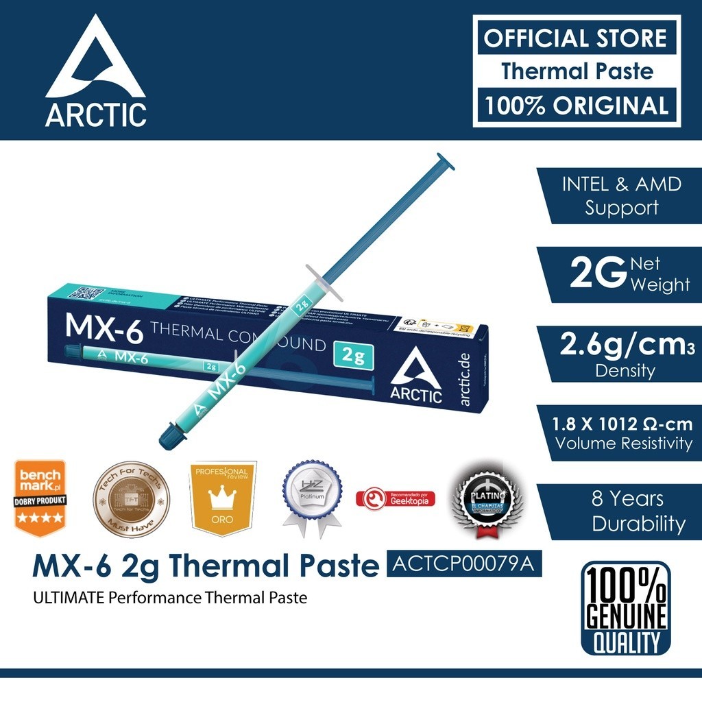 ARCTIC MX-6 Ultimate Performance Thermal Compound 2G - ACTCP00079A ...