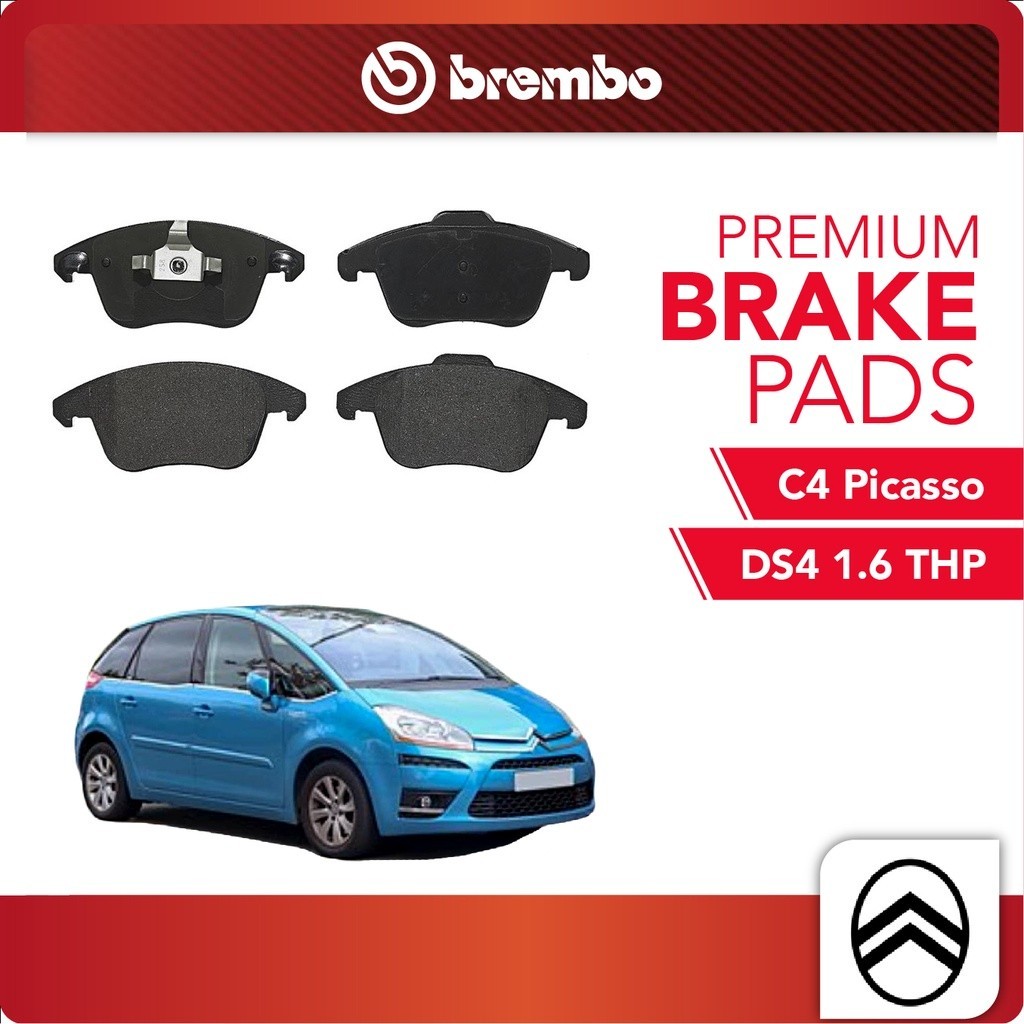 BREMBO Front Brake Pads (1 set) For Citroen C4 Picasso, Citroen DS4 1.6 ...