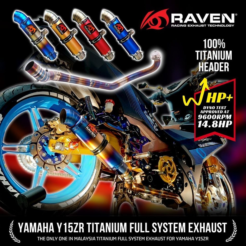 Yamaha Y15 PURE Titanium Full System Ysuku 32mm Plug And Play | Shopee ...
