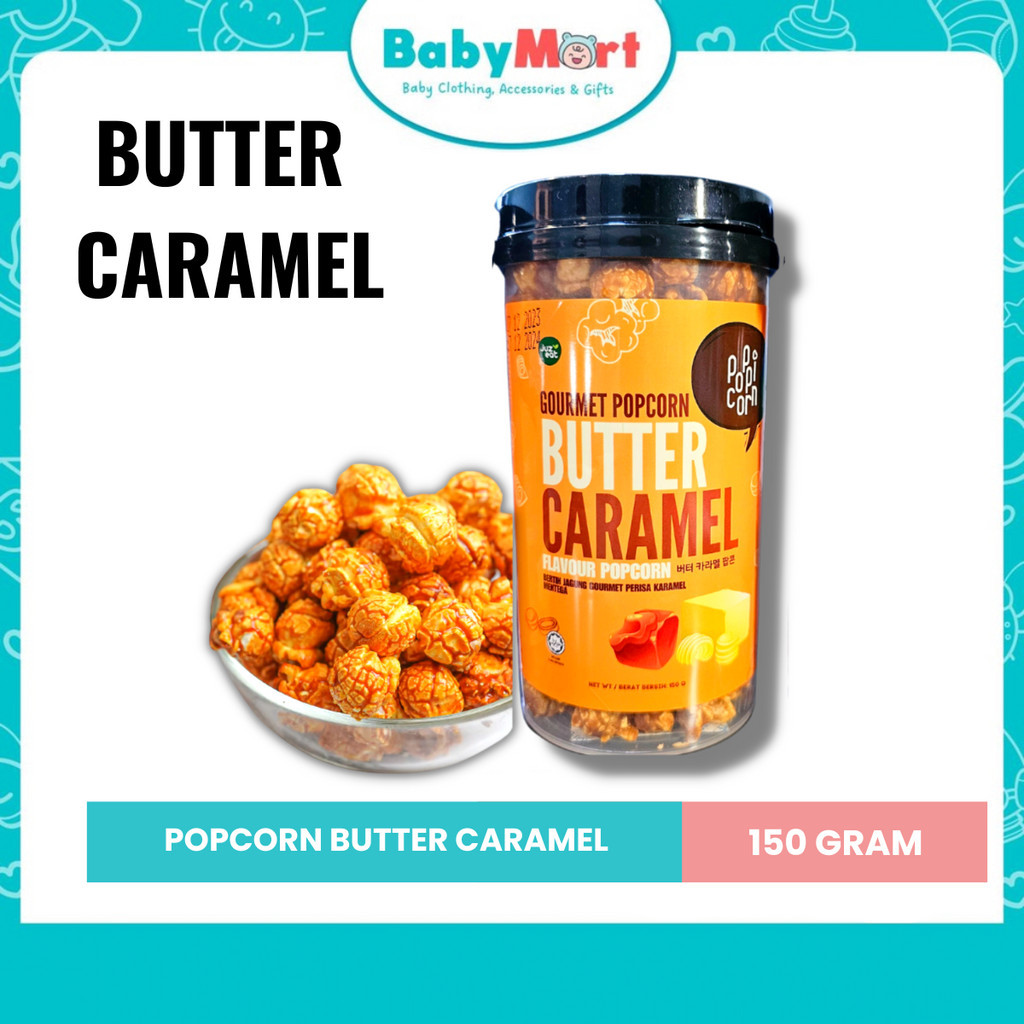 Popcorn Butter Caramel Flavour Snack Food for Travel Doorgift - Bertih ...