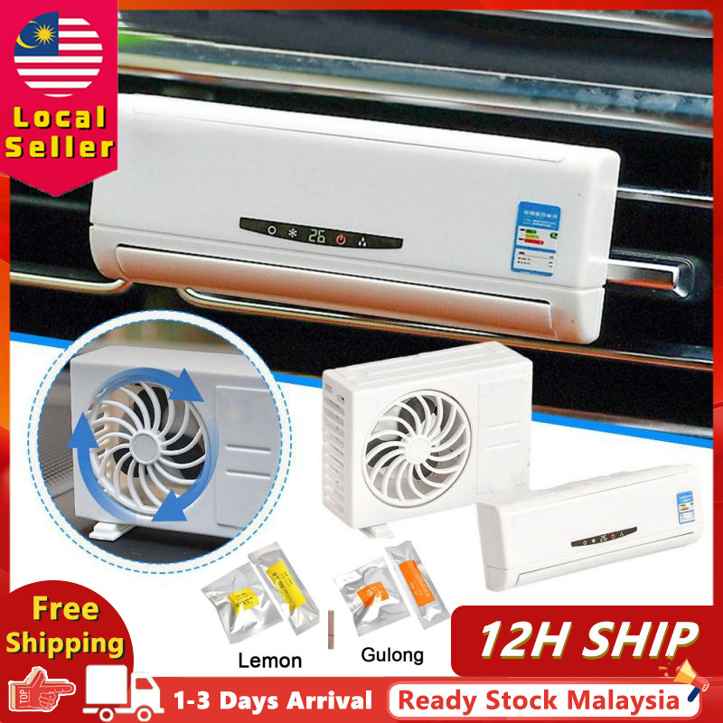 (Malaysia Stock) Car Aromatherapy Diffuser Solar Air Conditioner Shape ...
