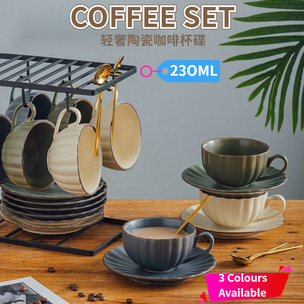 咖啡杯230ml Ceramic Coffee Cup Latte Cup British Coffee Cups Porcelain ...