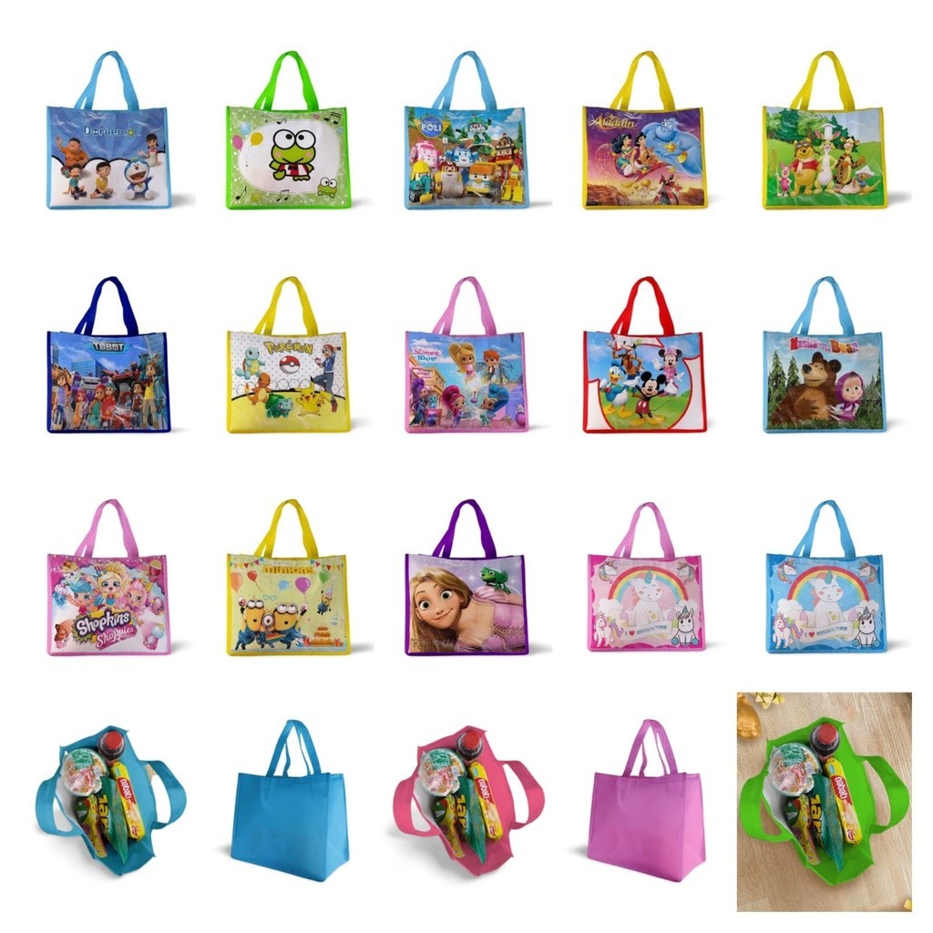 Individual goodie bag children's character birthday bag | Shopee Malaysia