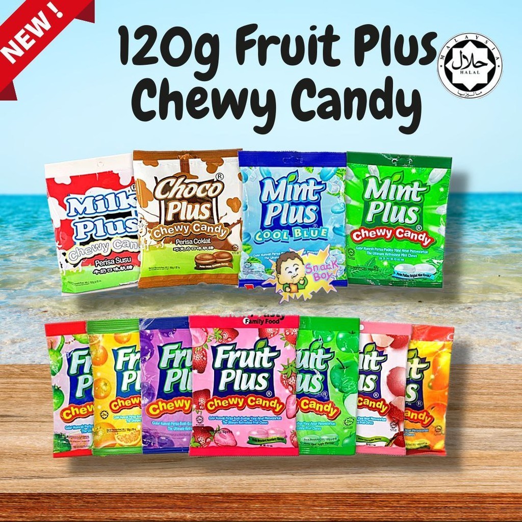 120g Fruit Plus Mint Plus Choco Milk Plus Assorted Chewy Candy | Shopee ...