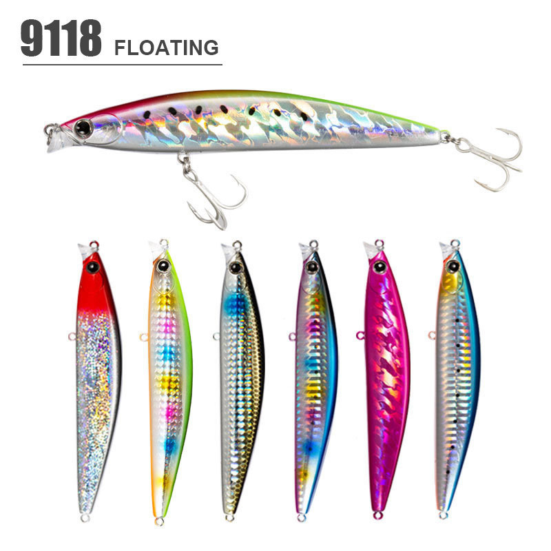 Lure minnow lure lure Floating minnow 118F minnow Fishing Bait Fake ...