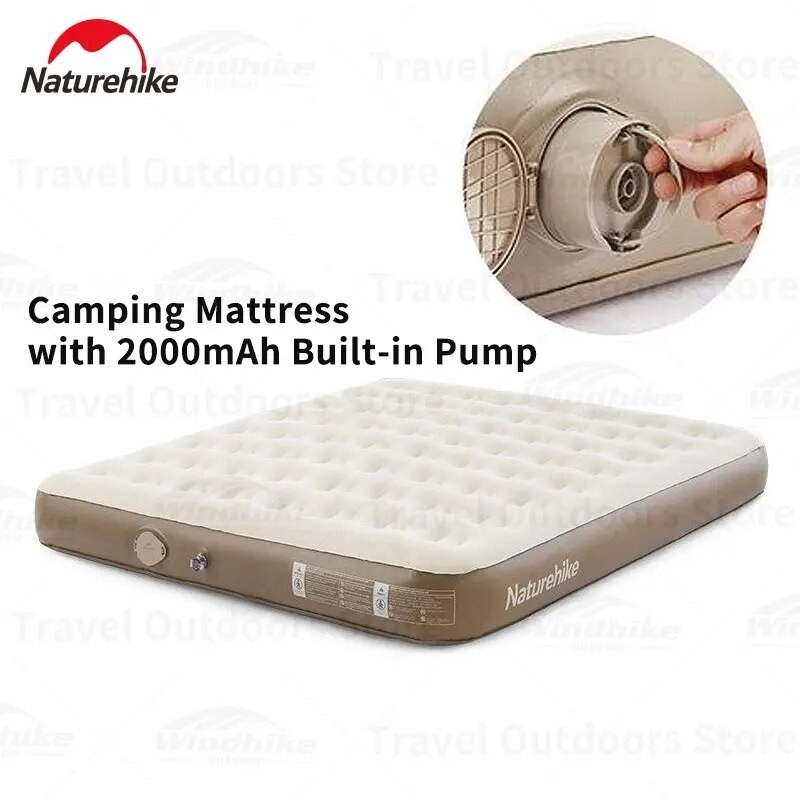 Naturehike Portable Inflatable Camping Mattress with 2000mAh Built-in ...
