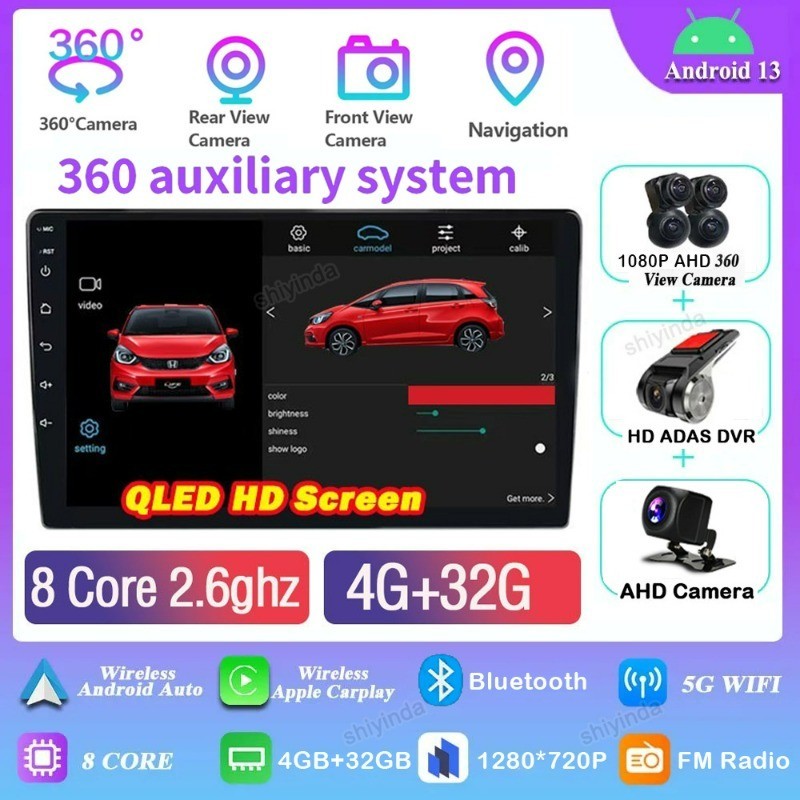 1 Year Warranty 2din Android Car Player 360 Camera Car System 8 Core