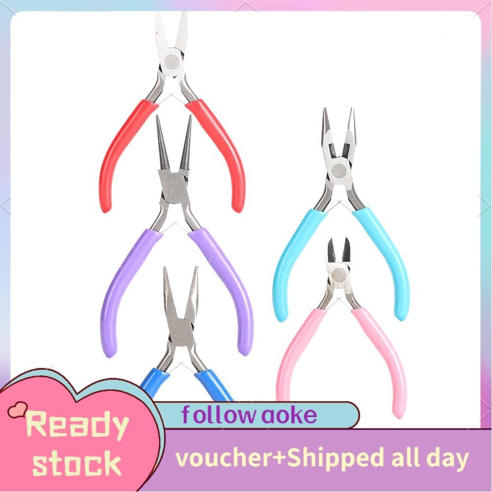 Aoke Diagonal Clamp DIY Tool 5pcs Manual Pincers Mini Pliers Jewellery ...