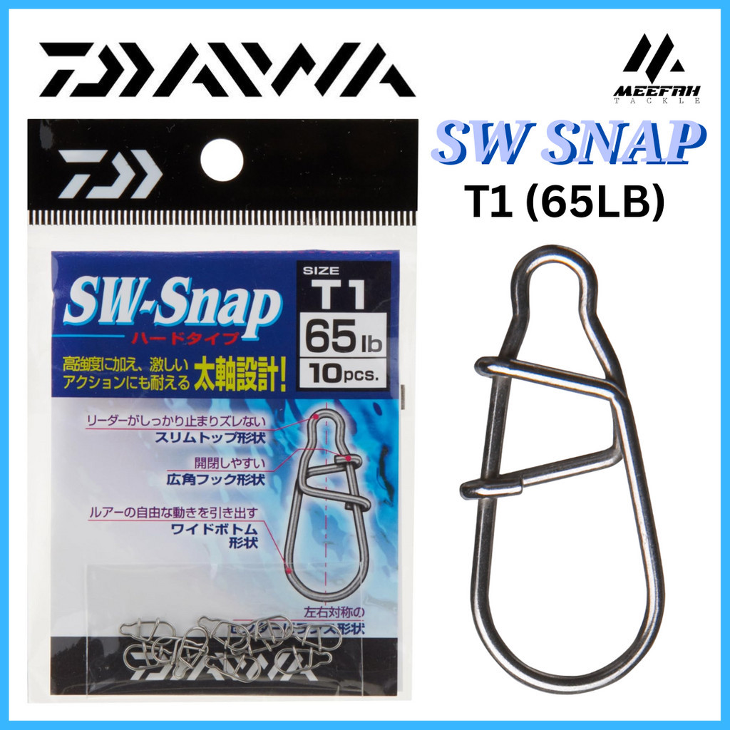 DAIWA TOURNAMENT SW SNAP - Fishing Snap & Swivel Kili Pancing | Shopee ...