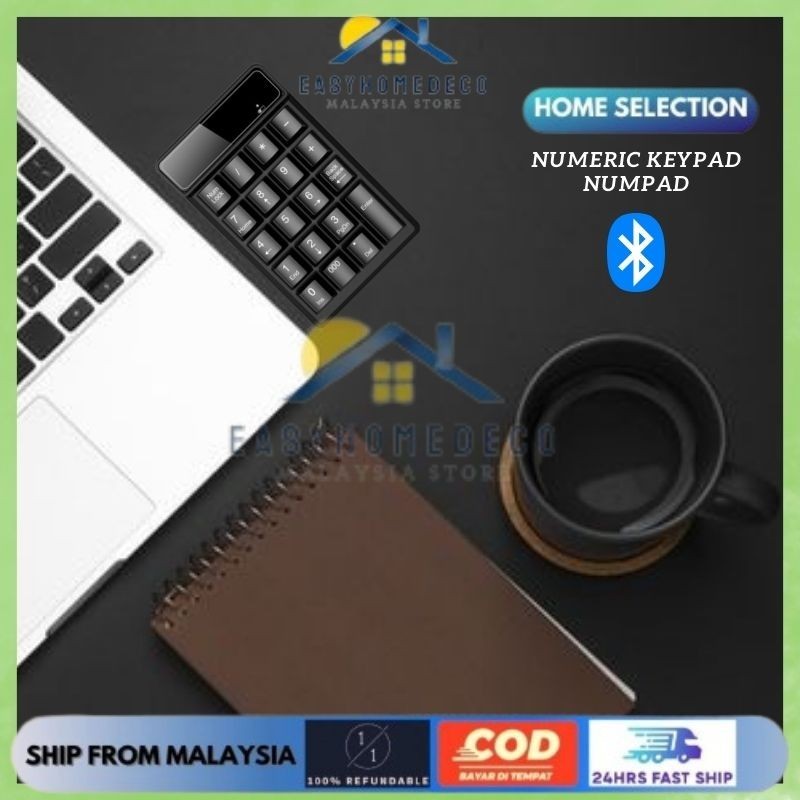 Mini Number Keycaps Keyboard Wireless USB Numeric Keypad with 19 Keys ...