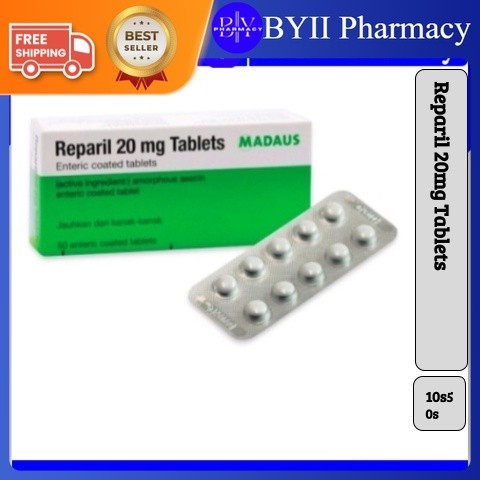 REPARIL 20MG TABLETS 10'Sor 50's [EXP:08/27] for swelling and bruises ...