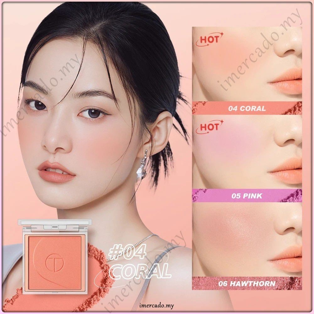 COD O.two.o 5 Colors Baked Cheek Face Blusher Texture Matte Face Base ...