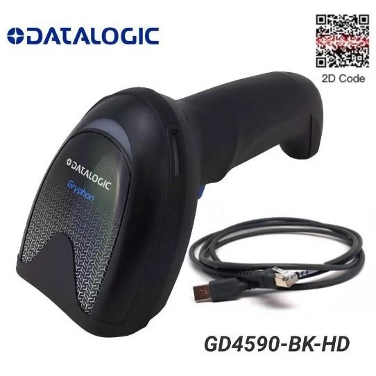 Datalogic Gryphon GD4590-BK HD Handheld 2D/1D Barcode Scanner with USB Cable | Shopee Malaysia