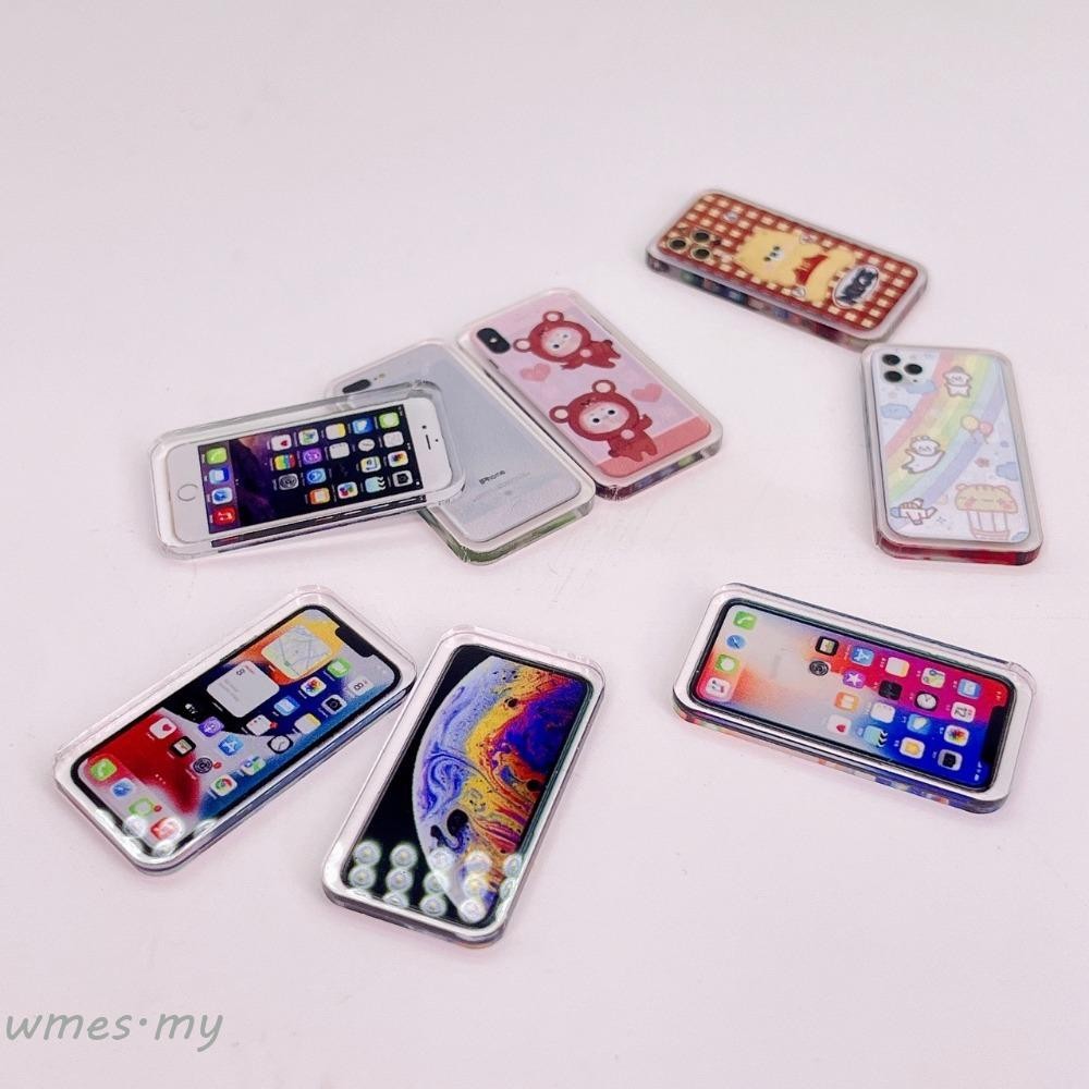 WMES1 1:12 Miniature Phone, 1:12 BJD Phone Dollhouse Mobile Phone Model ...