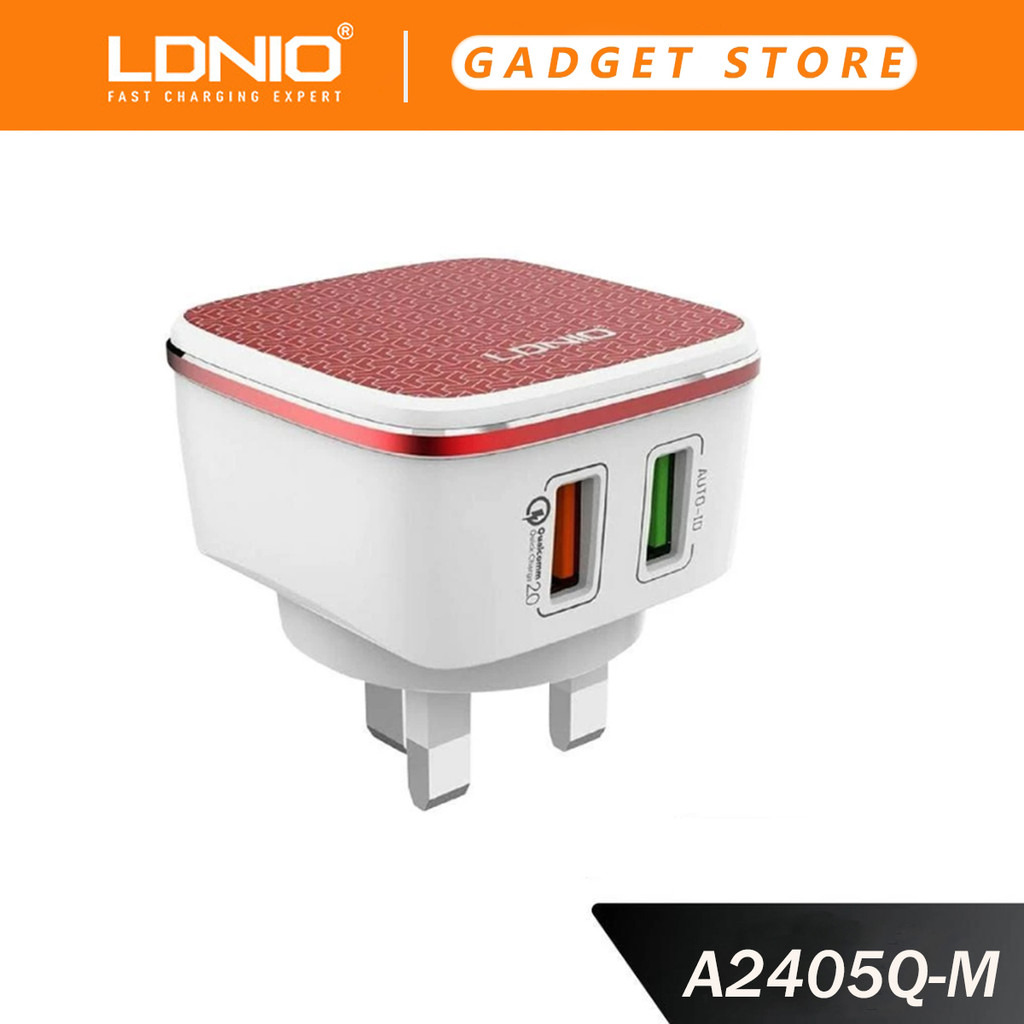 Ldnio 2 USB Output Quick Charger for Mobile Phone A2405Q | Shopee Malaysia