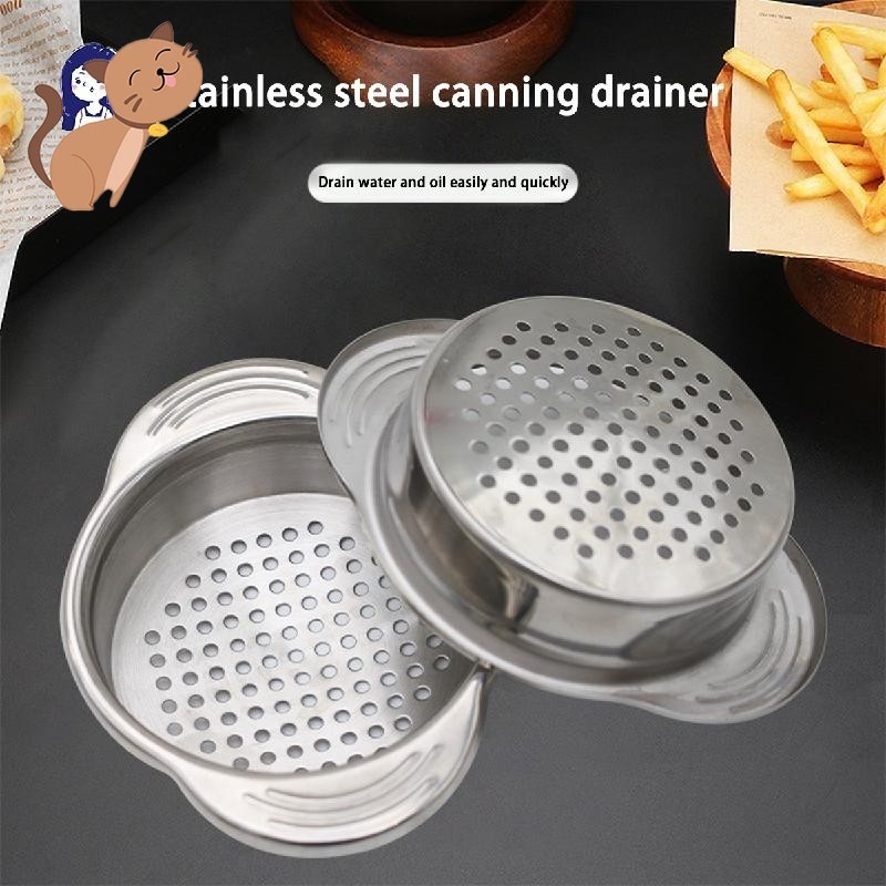 Can Strainer, Stainless Steel Food Tin Strainer, Tuna Strainer Press ...
