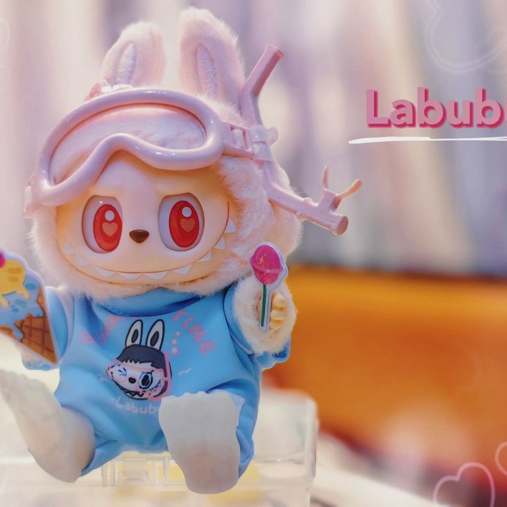 Clothes Second Generation Seated Mystery Box Labubu Vinyl Pendant ...