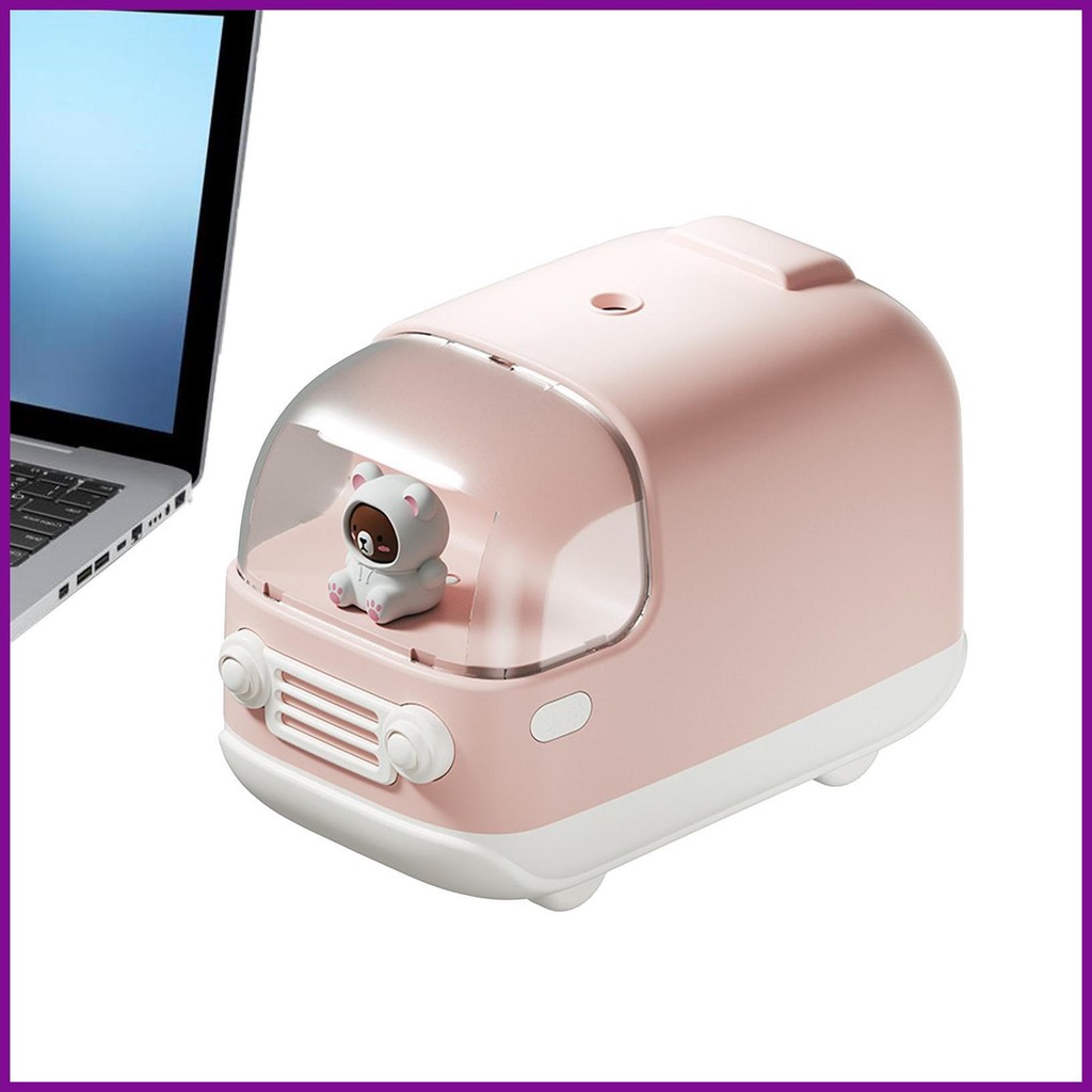 Aesthetic Humidifier Bear Bus Shape Air Humidifier 350ml Water Tank ...
